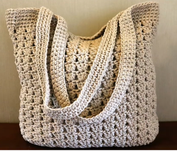 Crochet Tote bag - Video Tutorial - Handmade Soko