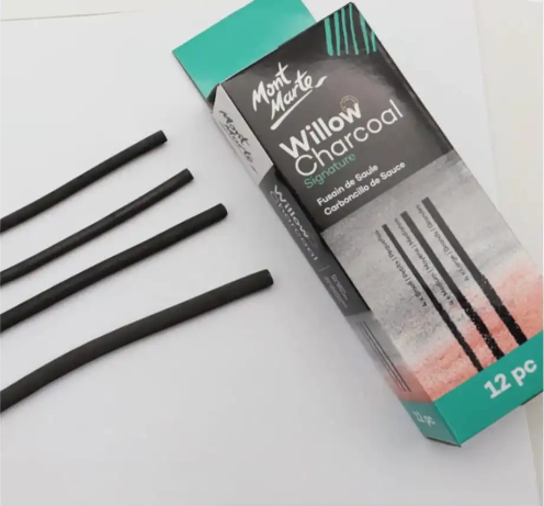 10-Pack Willow Charcoal Sticks For Drawing - Natural Vine Charcoal ...